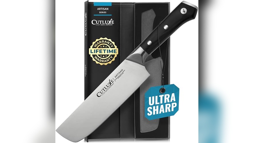 Cutluxe Nakiri Knife 7 Review – Sharp, Ergonomic & Reliable - Knife Vibe